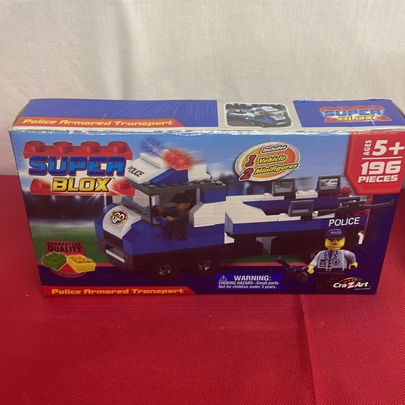Toys | Super Blox Police Car Figure Block Tech Fire Truck Figure | Poshmark
